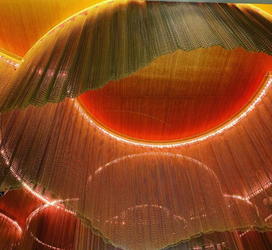 Lighting the Way | Cascade Coil | Coiled Wire Fabric Materials