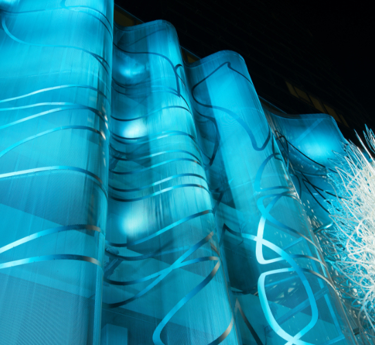 Lighting the Way | Cascade Coil | Coiled Wire Fabric Materials